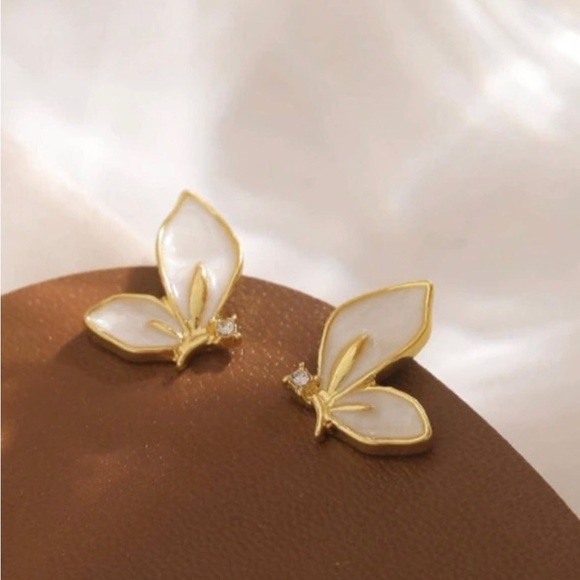 Jewelry | Purity Butterfly Fairy Shimmer Enamel Innocent Side Profile ...